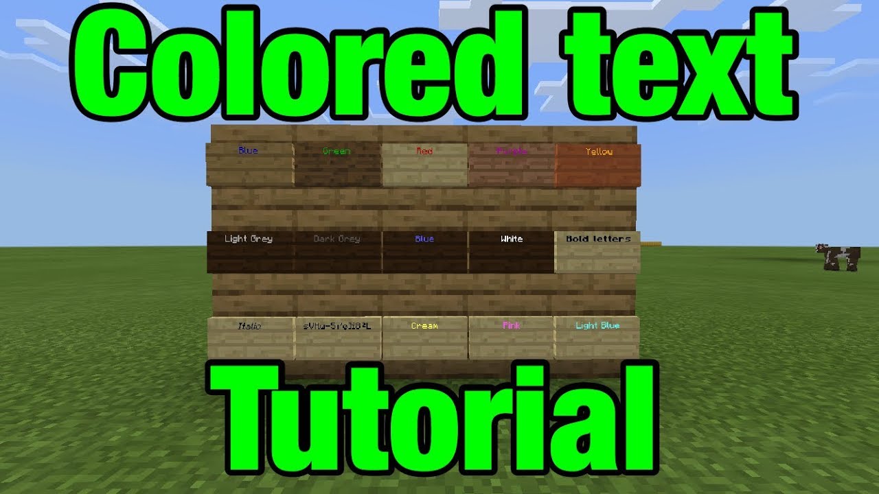 How To Get Colored Text On Minecraft Pe Mcpe YouTube how-to-get-colored-text-on-minecraft-pe-mcpe-youtube