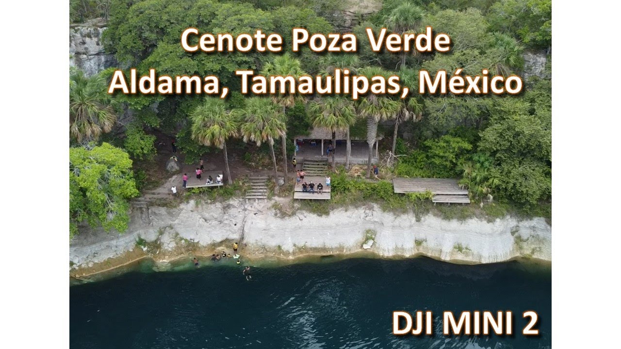 Sobrevolando con el DJI Mini 2, el cenote Poza Verde en Aldama ...