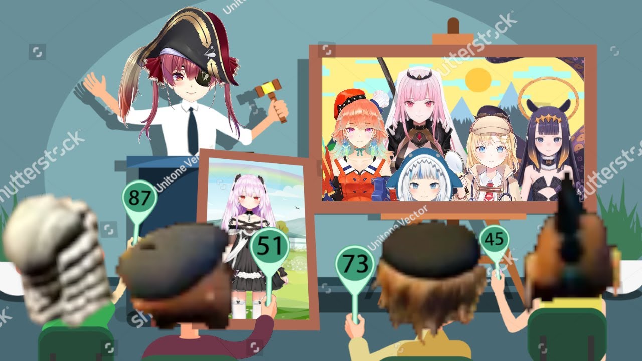 Marine sells the hololive EN 1st generation (paintings) [hololive ...