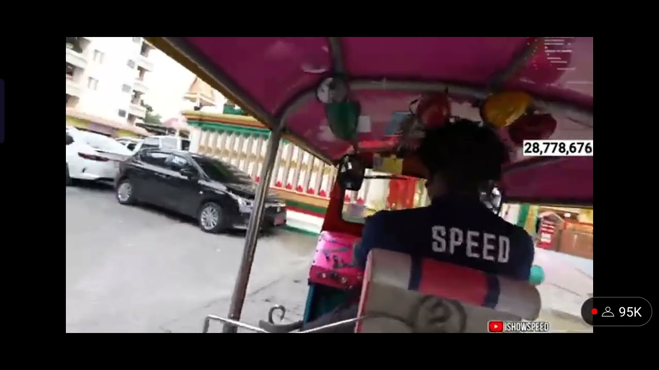 ishowspeed crashes a tuk tuk in Thailand - YouTube
