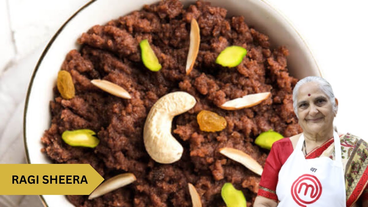 Tasty Ragi Sheera Recipe by Gujju Ben I रागी का हलवा बनाने का आसन ...