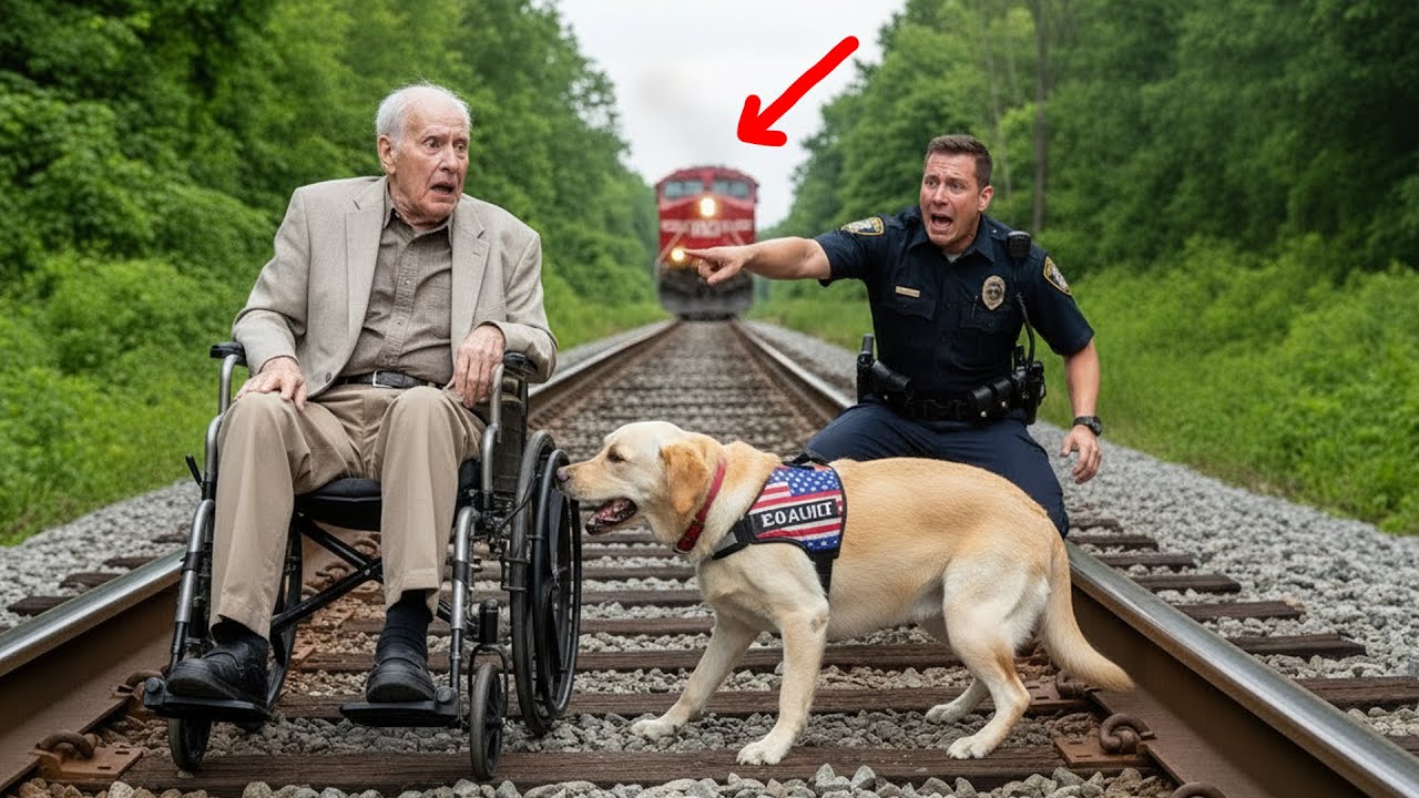 Scout Labrador Dog Police Noticed the Old Man Stuck on the Tracks — The ...