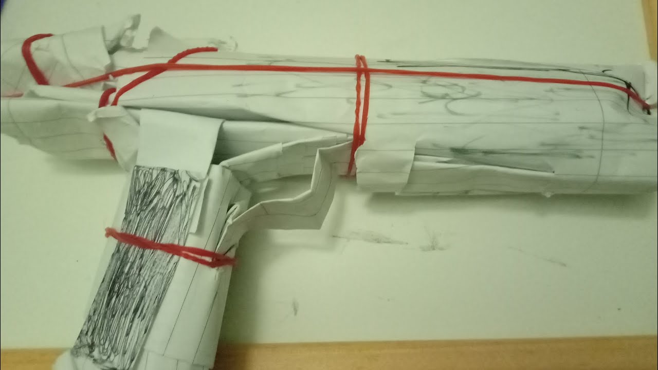 Paper desert eagle - YouTube