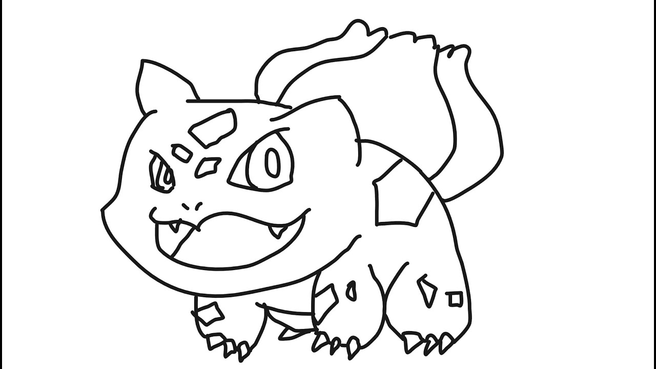 How to draw a Bulbasaur Pokemon | Step by step guide - YouTube