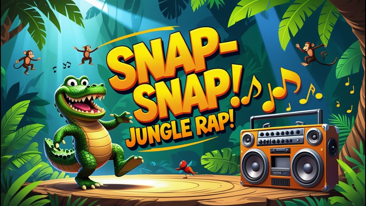 Snappy Snap the Rapping Crocodile 🐊 | Jungle Dance Song for Kids - YouTube