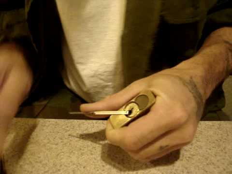 SCHLAGE SC1 brass padlock ( short shackle) picked open SPP! - YouTube