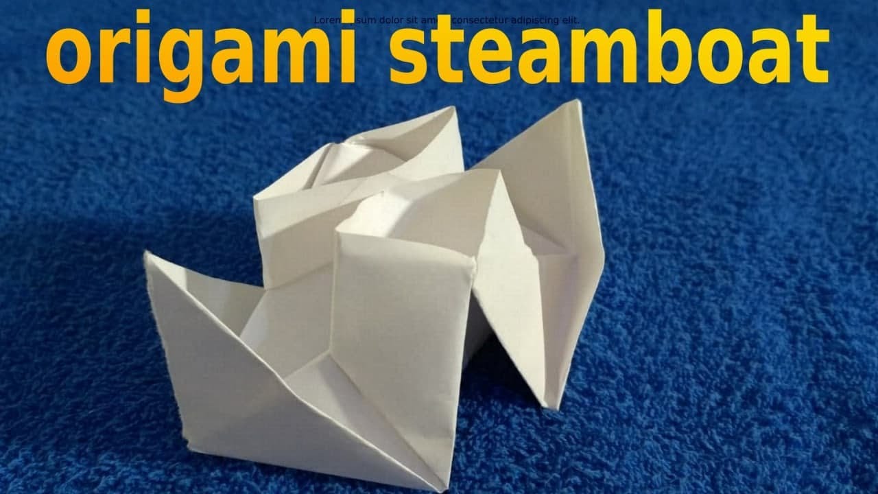 How to make paper steamboat | Simple paper craft | Paper DIY - YouTube
