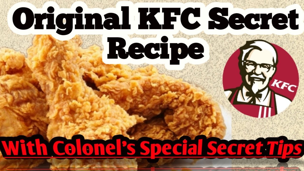 Secret Recipe of KFC Crispy Fried Chicken - Chef Thadi's Cuisine - YouTube