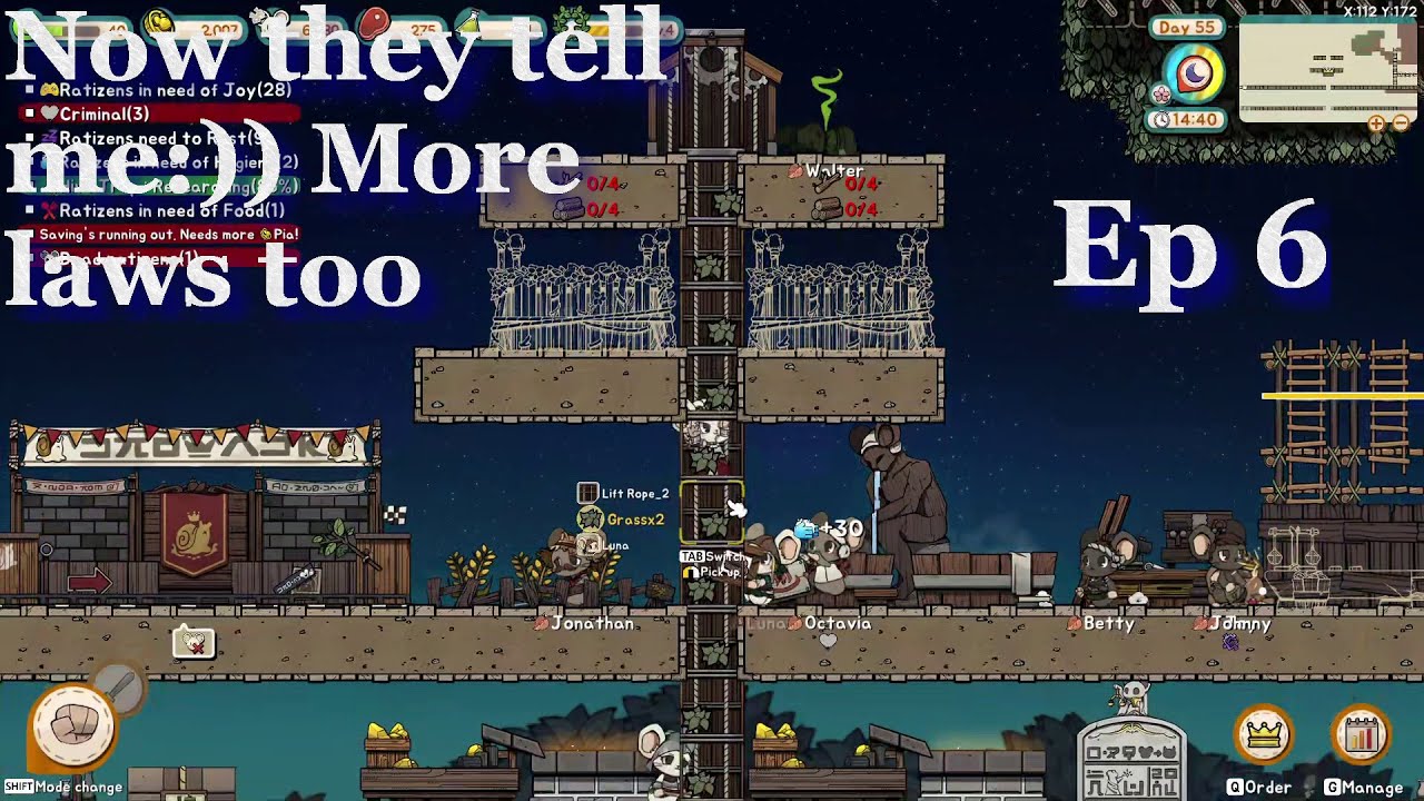 Ratopia - Hard Campaign - Lets Play Ep 6 - Making Lift stations ...