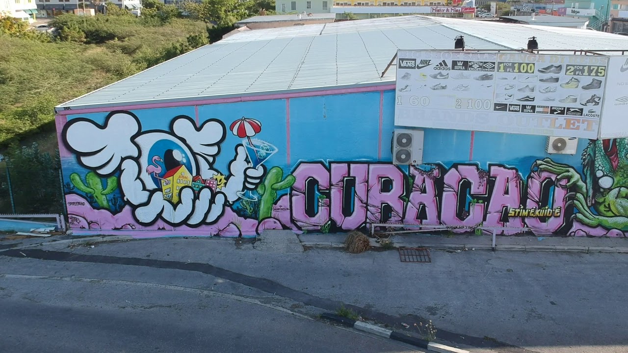 Curacao graffiti street art kbtr pop eye colour castle 2020 - YouTube