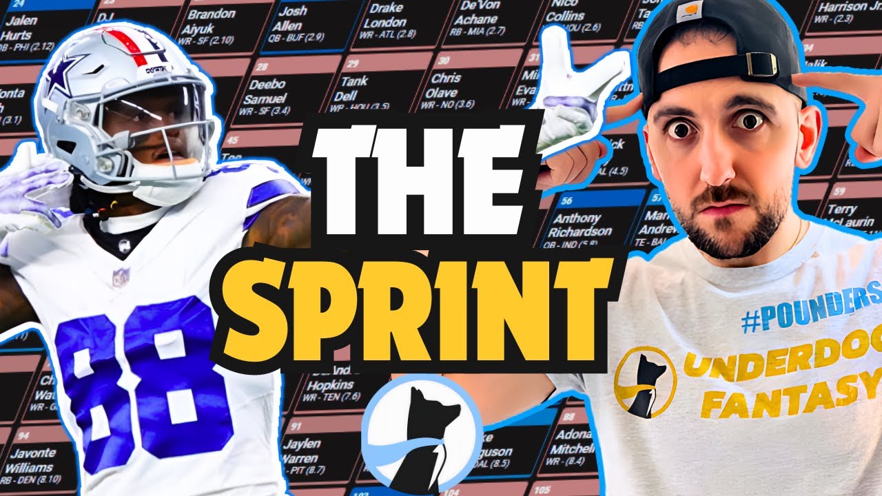 $50 SPRINT Underdog Fantasy Live Draft | Best Ball - YouTube