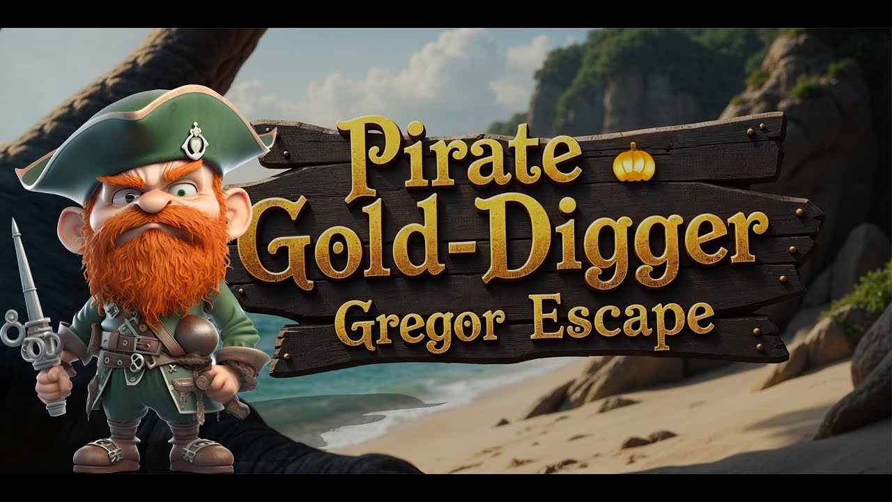 G4K Pirate Gold Digger Gregor Escape Game Walkthrough - YouTube