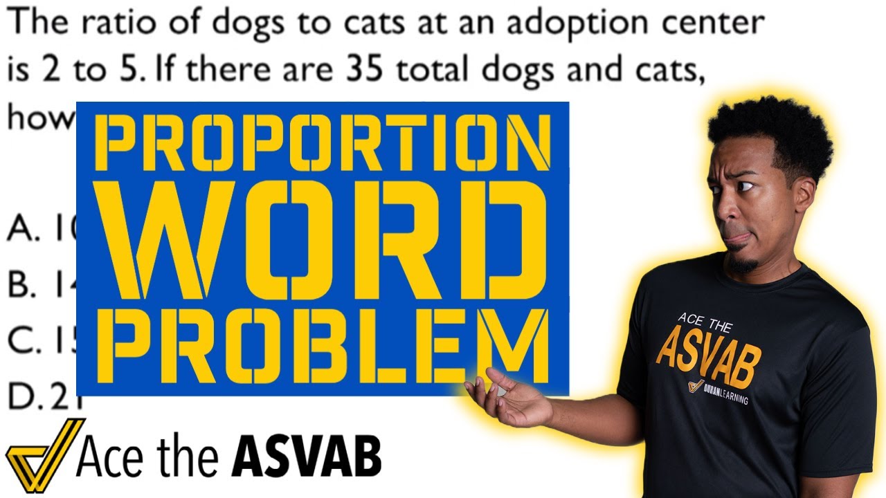 ASVAB Arithmetic Reasoning - Proportion Word Problem (Practice Question ...
