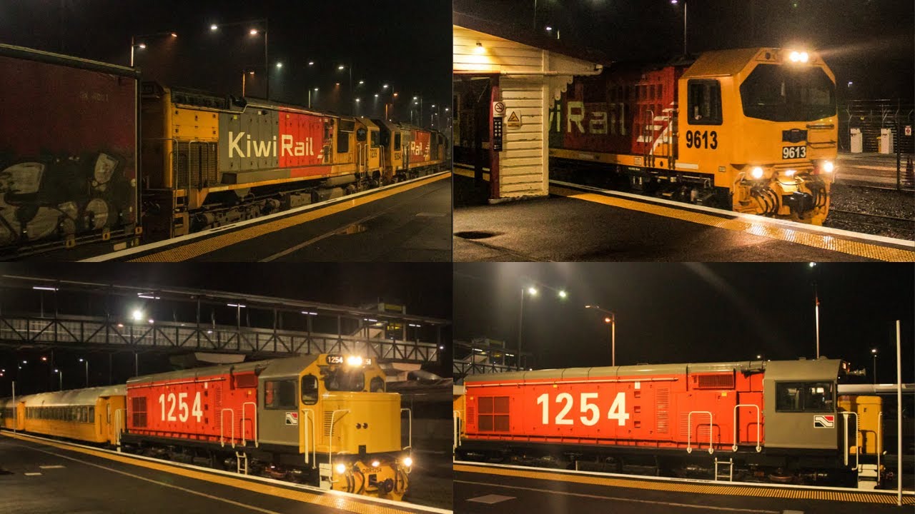 Night Trains at Pukekohe - YouTube