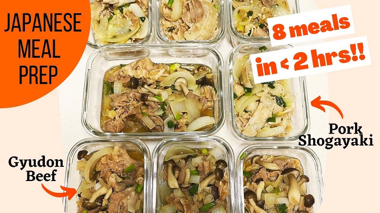 Japanese Meal Prep for the Week | Easy & Healthy Meal Prep with Me! #4 ...