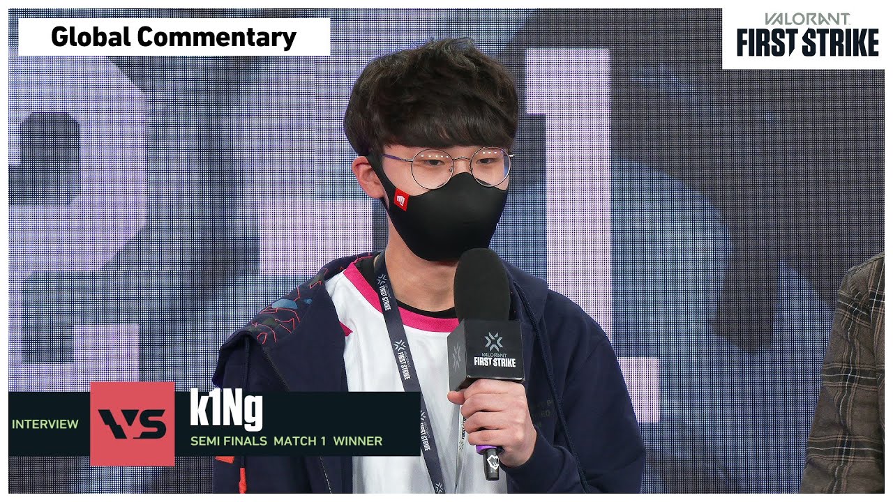 [Eng] k1Ng Interview | VALORANT First Strike: Korea | Semifinals - YouTube