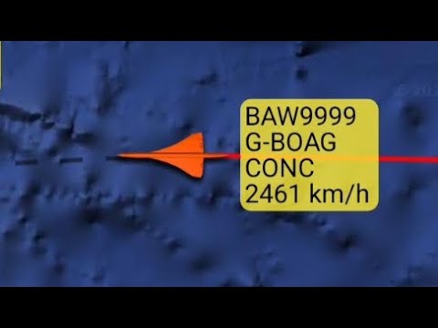 Following The Concorde On The Flight Radar - YouTube