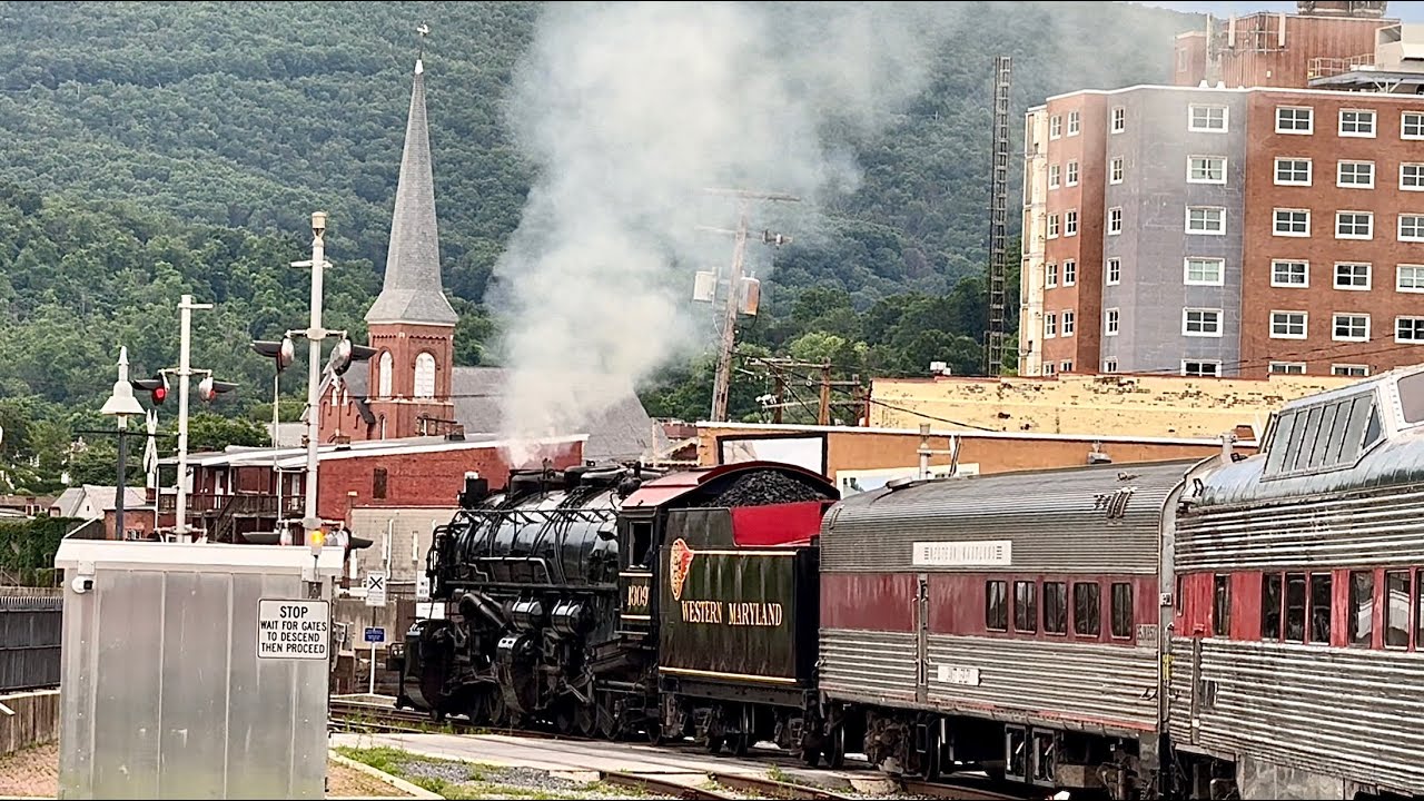1309 Steam Train Excursion from Cumberland to Frostburg, MD. - YouTube
