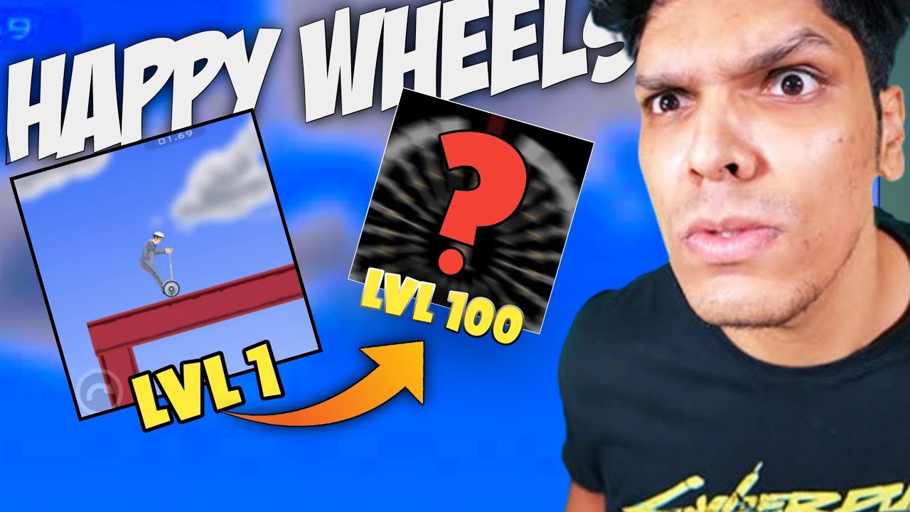 Completing All Level of HAPPY WHEELS Mobile version.... - YouTube