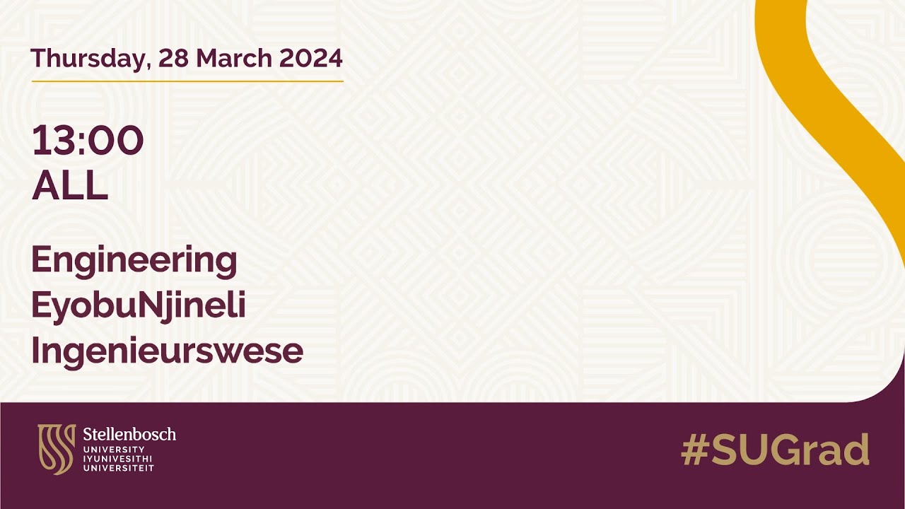 SU Graduation (March 2024): Engineering - YouTube