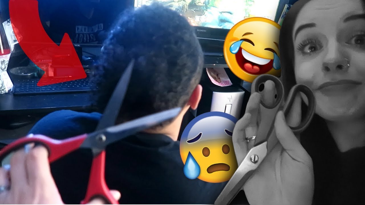 HE THOUGHT I CUT HIS HAIR OFF! *snip snip* - YouTube