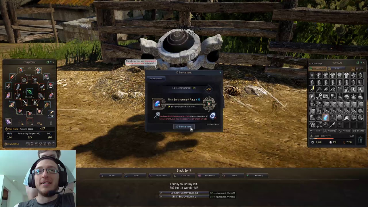 BDO First Boss Armor Tri Attempt (Dim Tree) - YouTube