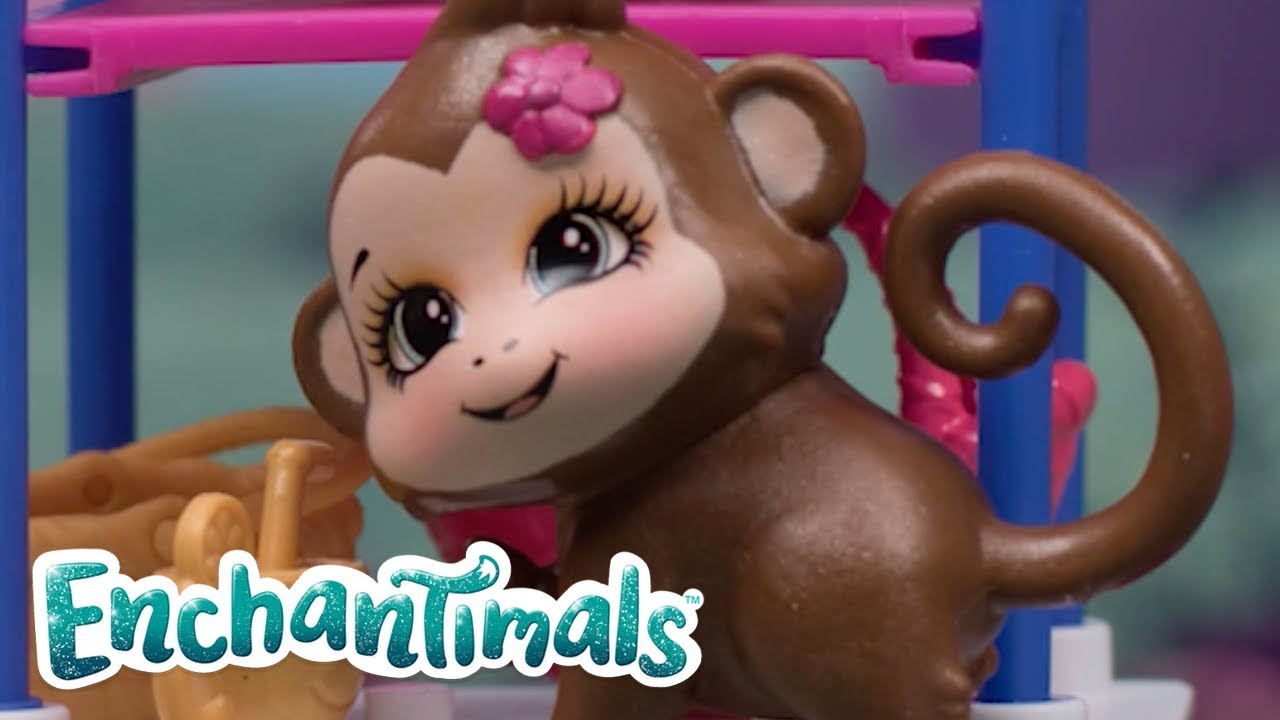 Enchantimals Po Polsku | Merit Monkey i małpka Compass serwują ...