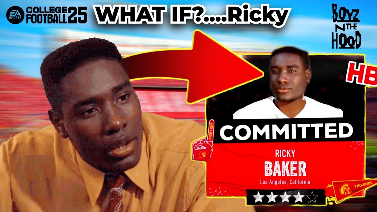 I Put RICKY BAKER in College Football 25! (Boyz n the Hood) - YouTube
