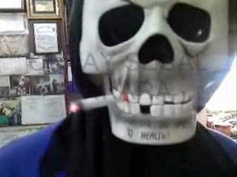 HAREKETLİ HAYELET MASKE İSKELET IŞIKLI SİGARA İÇİYOR YENİ