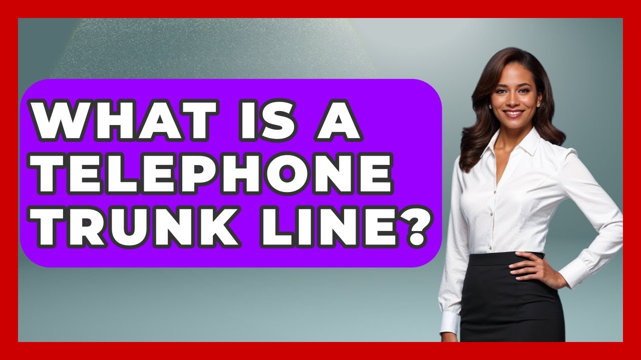 What Is A Telephone Trunk Line? - Firsts of the World - YouTube