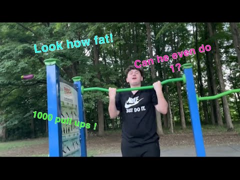 Fat guy does 100 pull ups! - YouTube