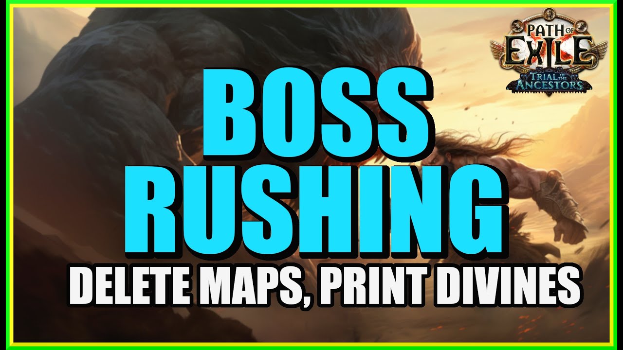 [POE 3.22] Boss Rushing! Print Divines By Deleting Maps! The Fastest ...