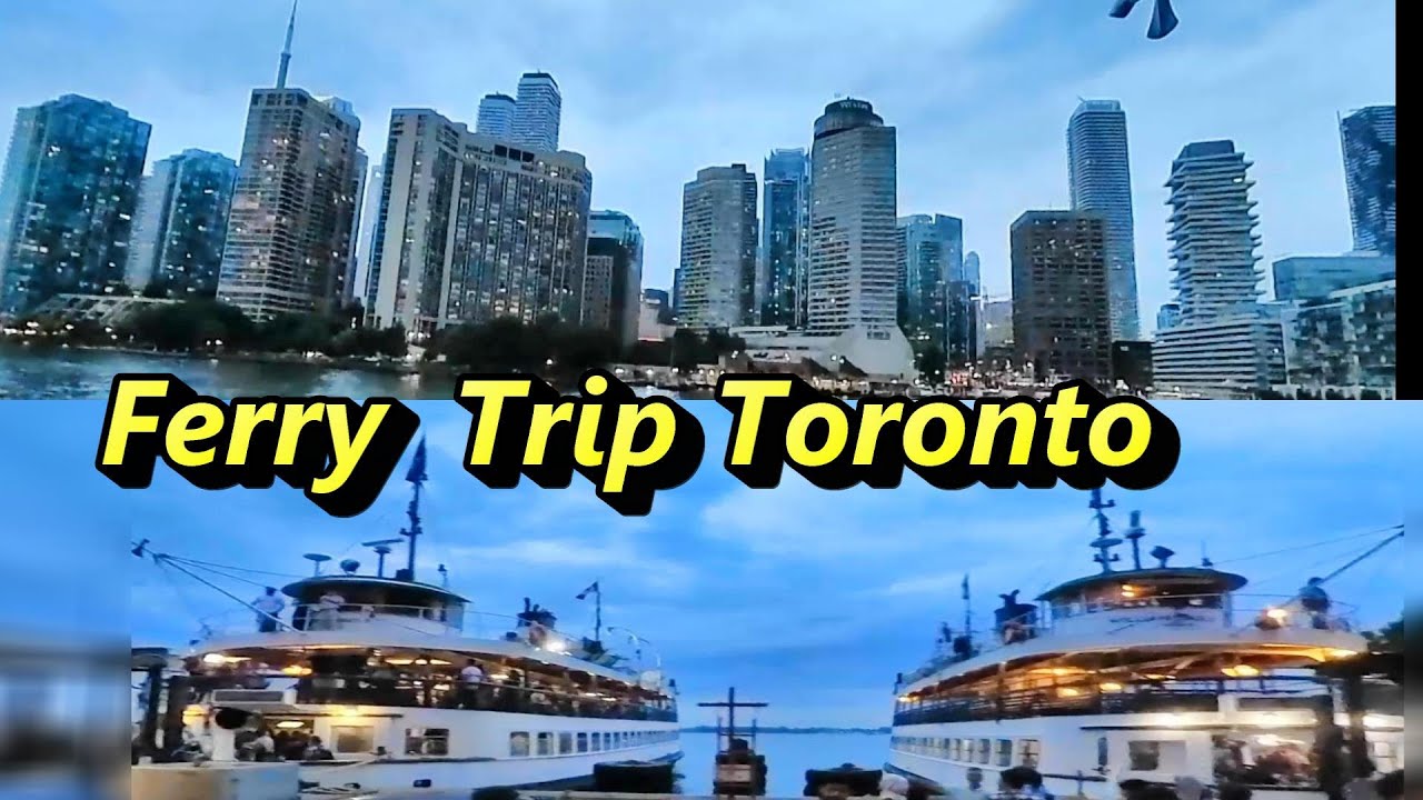 Ferry Trip 4K Canada / Toronto Centre Island Boat /Toronto Centre ...