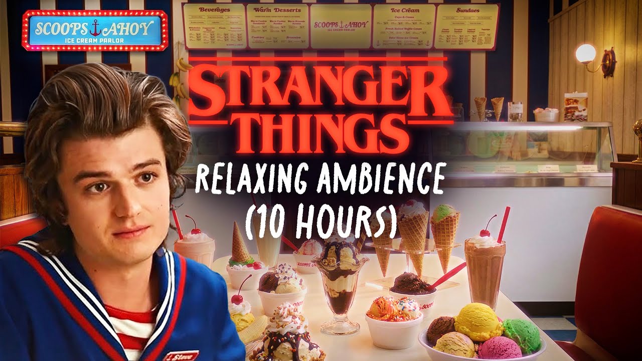 Stranger Things Ambience: Scoops Ahoy | White Noise and Music to Relax ...
