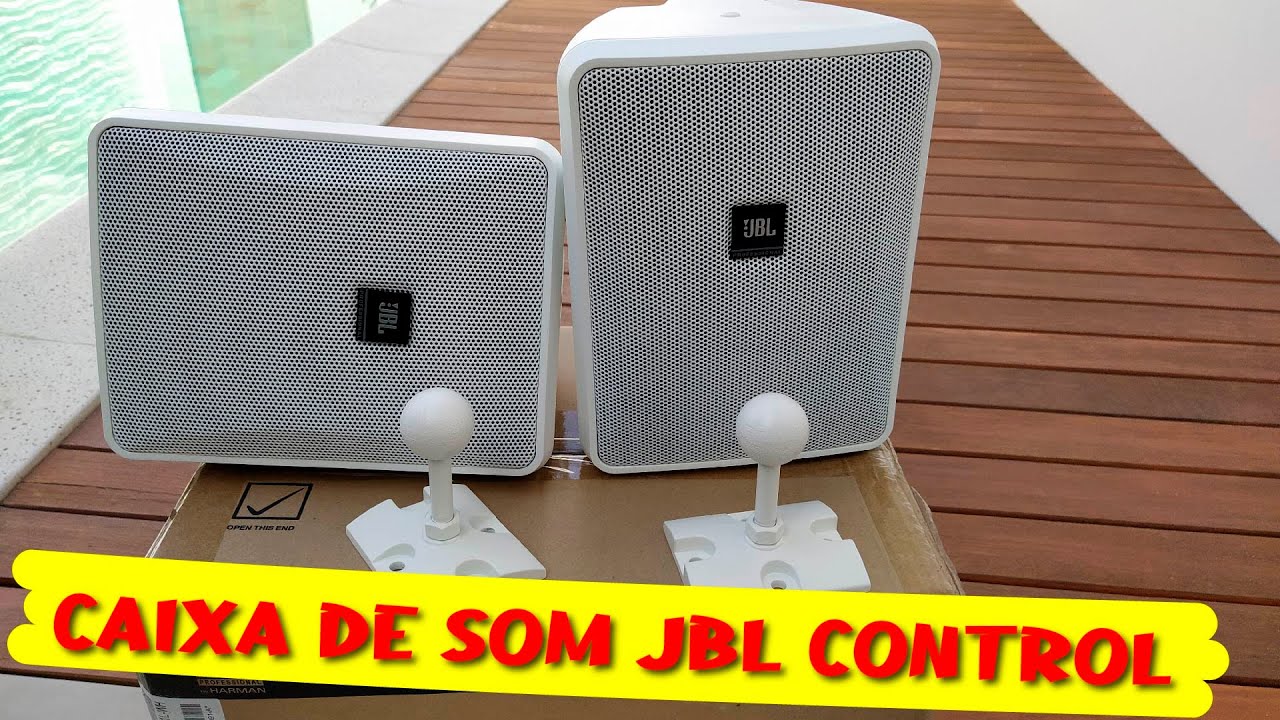 Caixa Som JBL Control Contractor Series Fixação Na Parede e Ligação ...