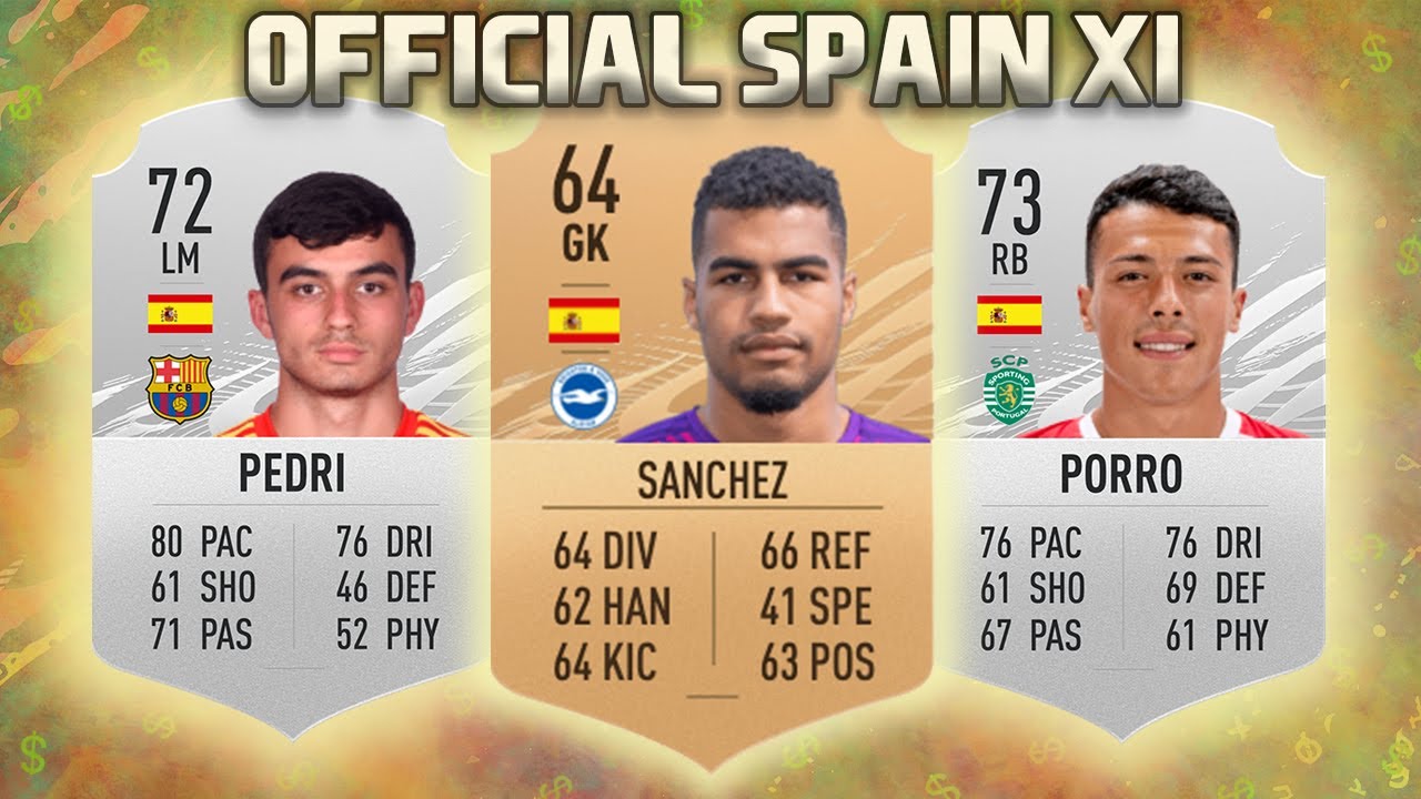 *OFFICIAL* Spain National Team - FIFA Cards 2021 - YouTube