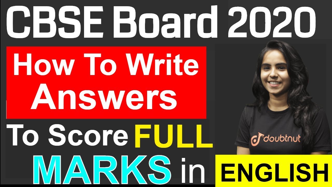 How To Write Answer in CBSE Boards Exam to Score Full Marks + Doubt ...