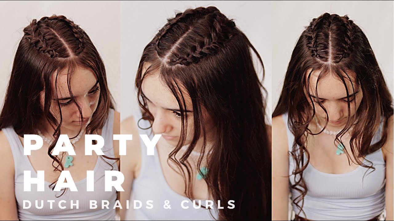 Graduation Hair - Dutch Braids & Curls | Trencita Johnson - YouTube