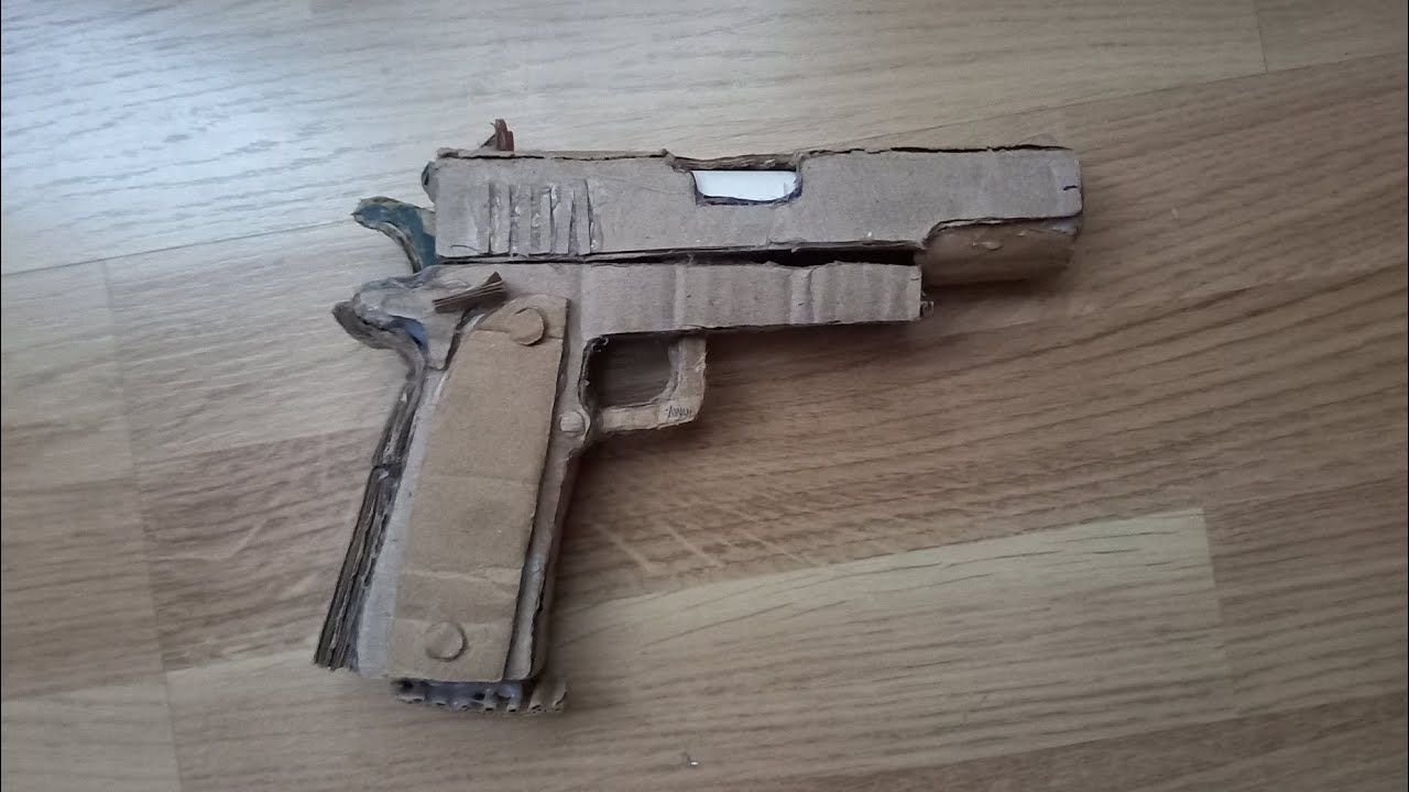 My cardboard M1911 - YouTube