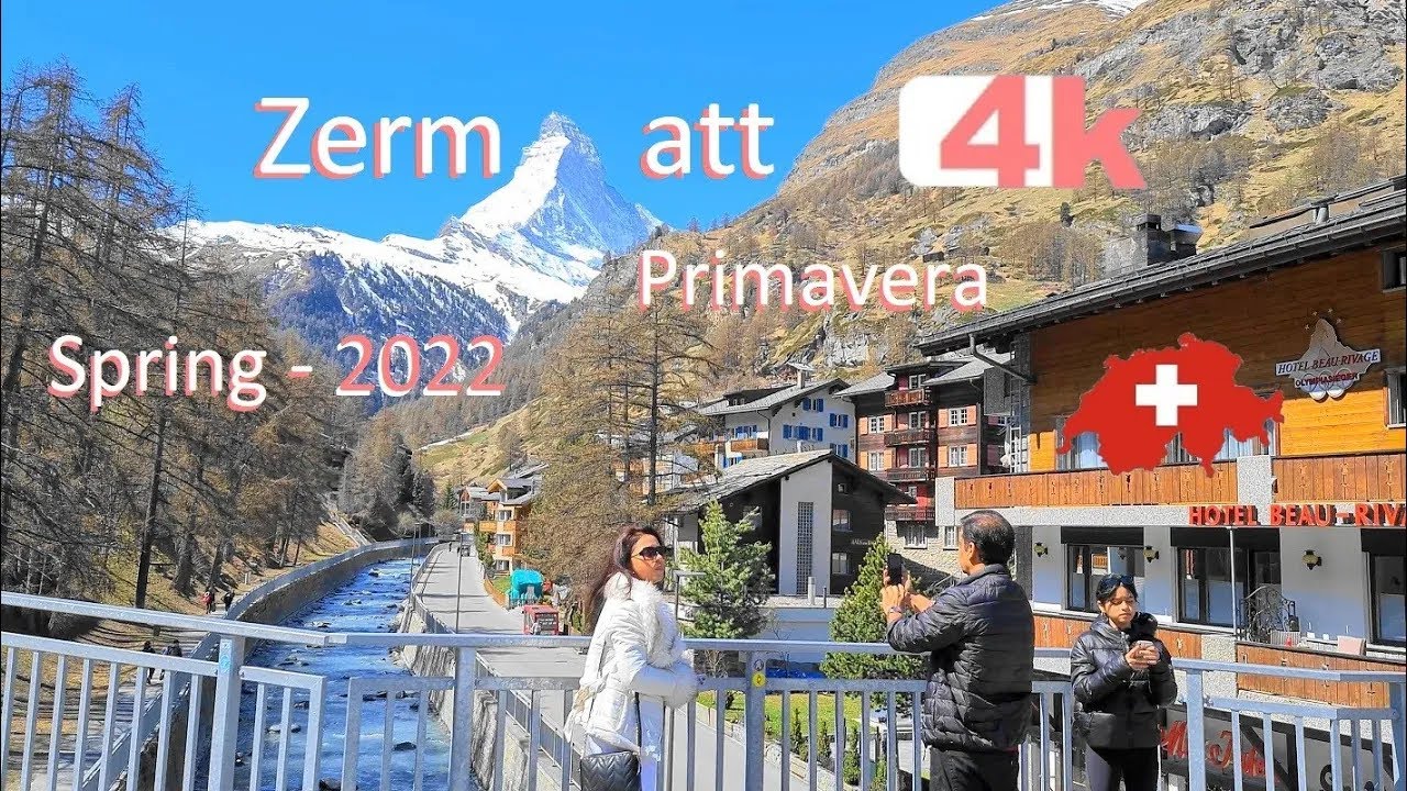 🇨🇭 SWITZERLAND Suiza ZERMATT PART 5 MONTREUX Walking Tour beautiful ...