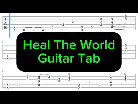 Heal The World - Guitar Tab Solo - Fingerstyle Guitar Tutorial - YouTube