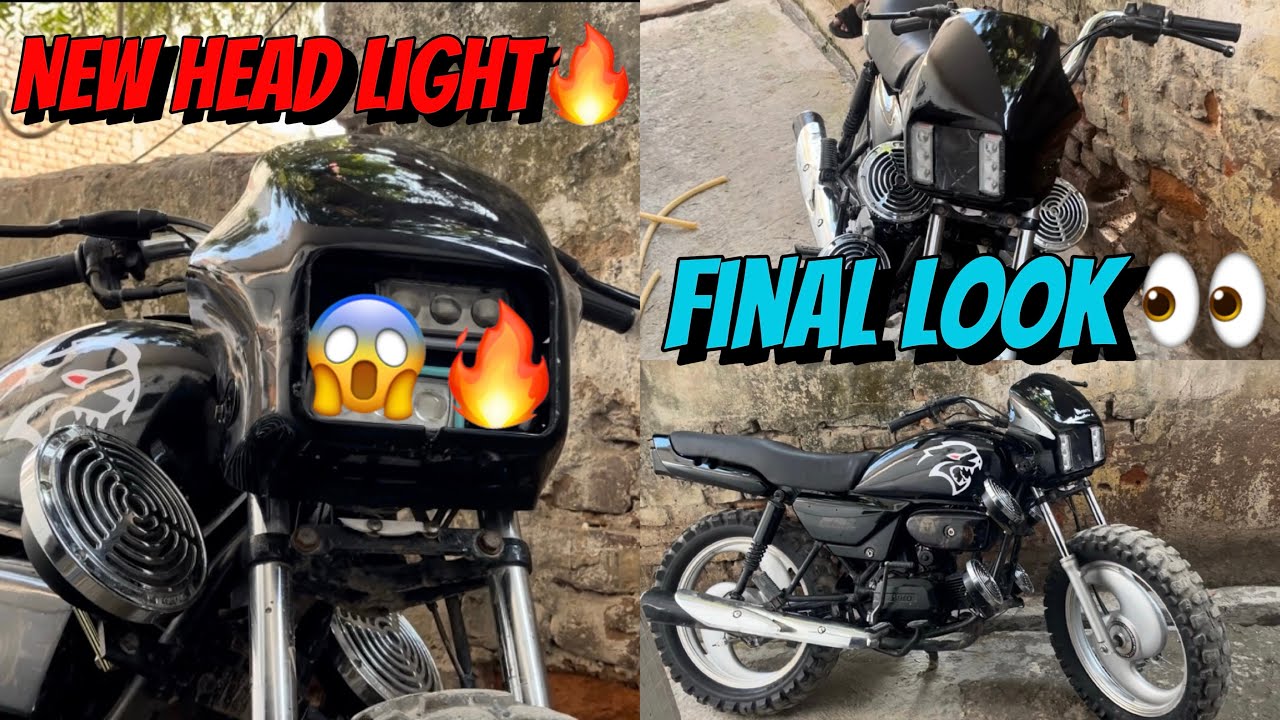 Splendor ma new head light laga di 🔥😱 how to install head light in ...