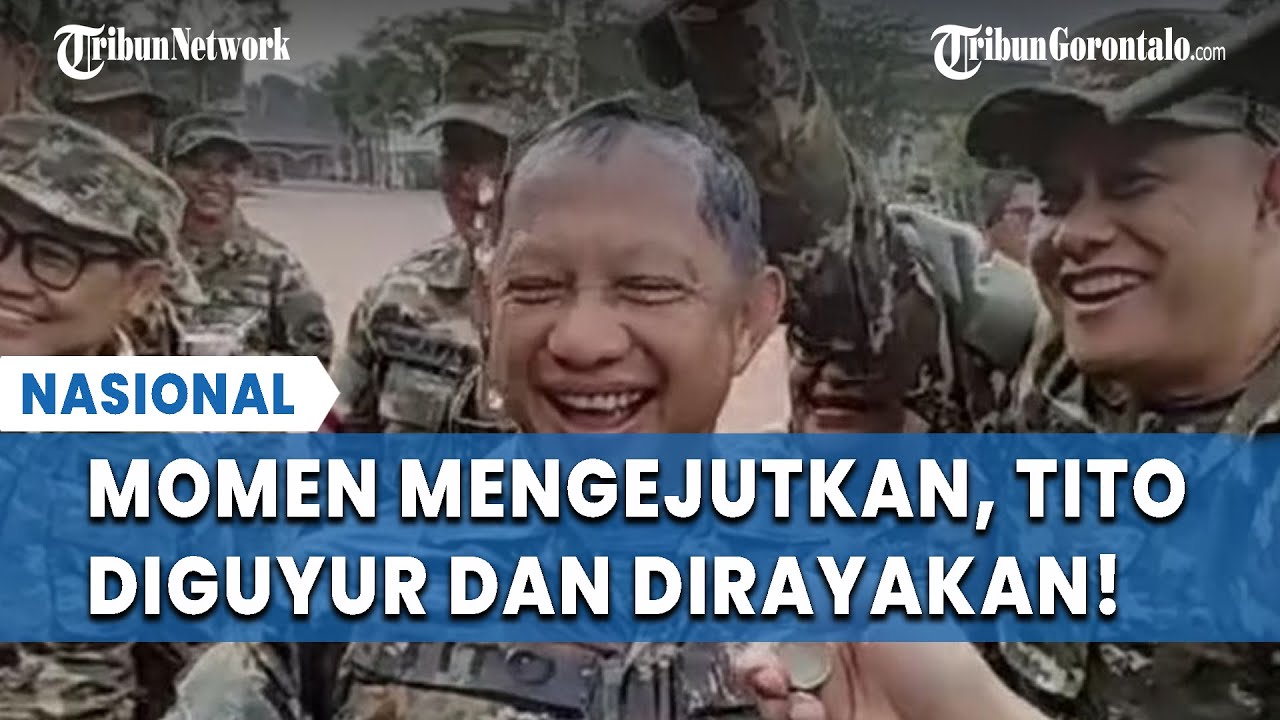 Momen Kejutan Ulang Tahun untuk Tito Karnavian: Diguyur Akmil Di ...