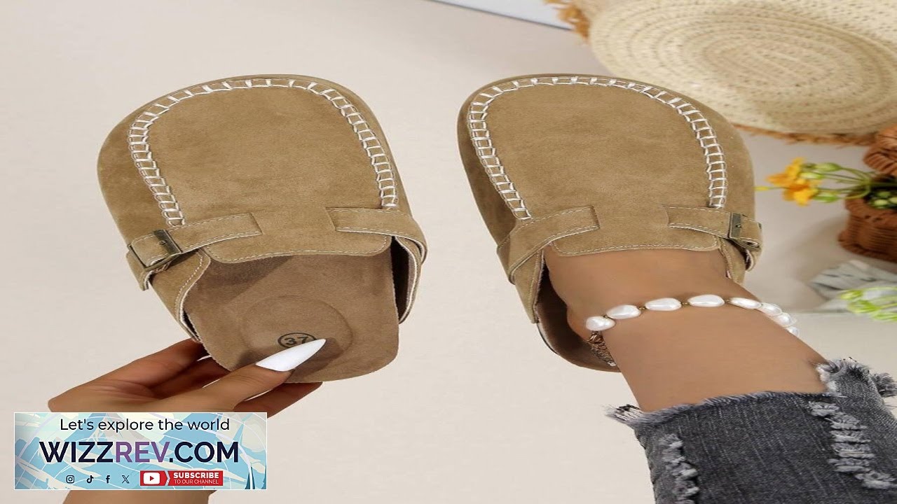 Comfortable Cork Sole Slippers With Pack Toe European And American ...