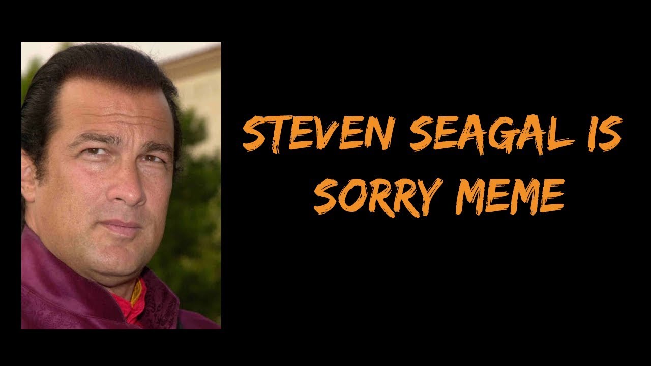 Steven Seagal Is Sorry Meme - YouTube