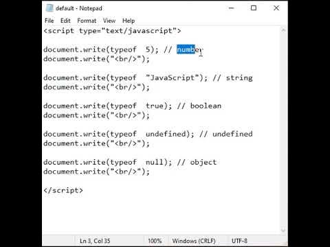 typeof operator in JavaScript - JavaScript #shorts 36 🚀 - YouTube