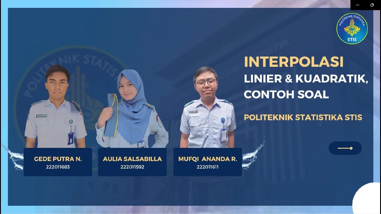 Interpolasi Polinomial Linier dan Kuadratik Beserta Contoh Soal dan ...