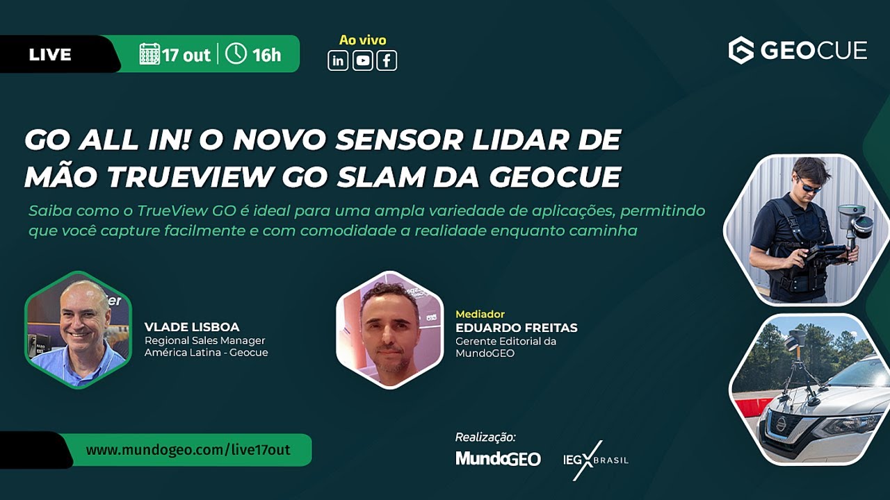 GO All in! O novo sensor Lidar de mão TrueView GO Slam da GeoCue - YouTube
