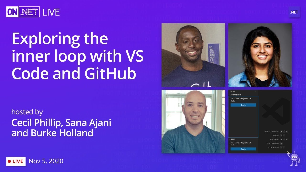 On .NET Live - Exploring the inner loop with VS Code and GitHub - YouTube
