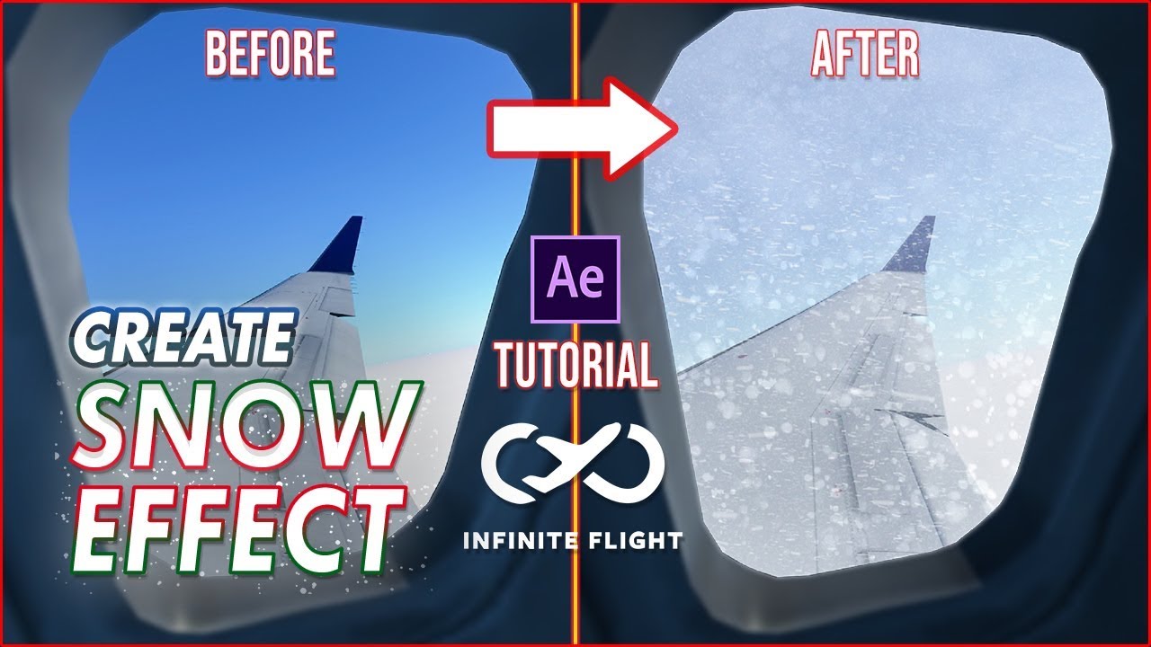 INFINITE FLIGHT - CREATE SNOW EFFECTS - Make it Snow! - (Editing ...